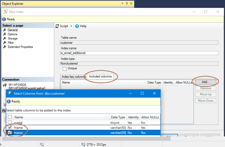 SQL Server Index with Included Columns - Tutorialsbook